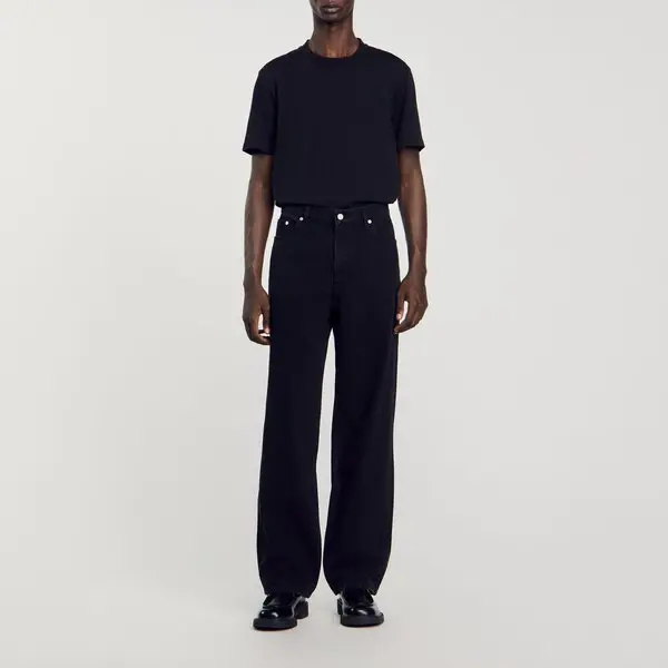 Sandro Baggy Fit Raw Denim Jeans