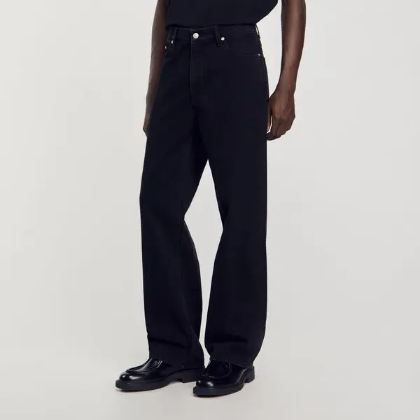 Sandro Baggy Fit Raw Denim Jeans