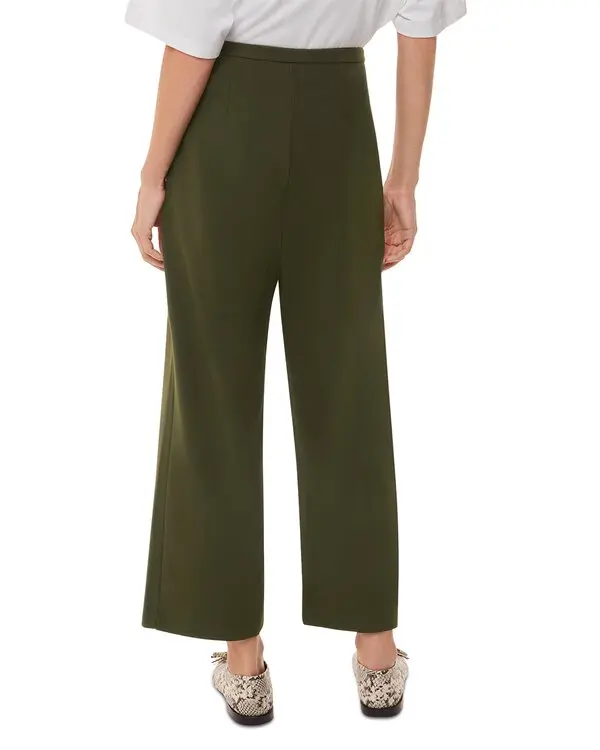 Whistles Camilla Wide Leg Pants - Khaki