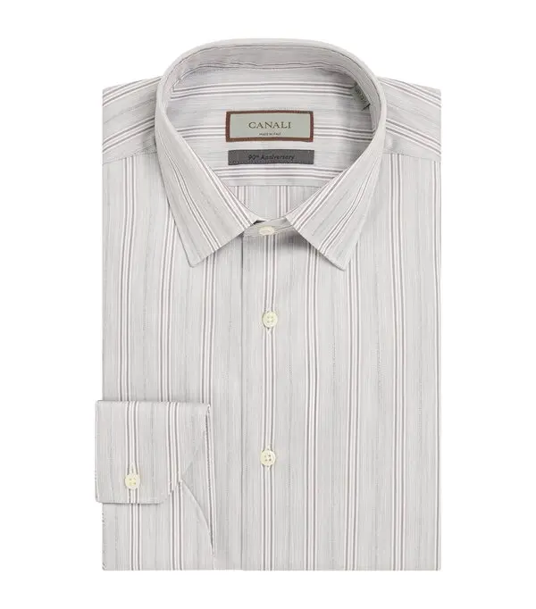 Canali Cotton Striped Shirt