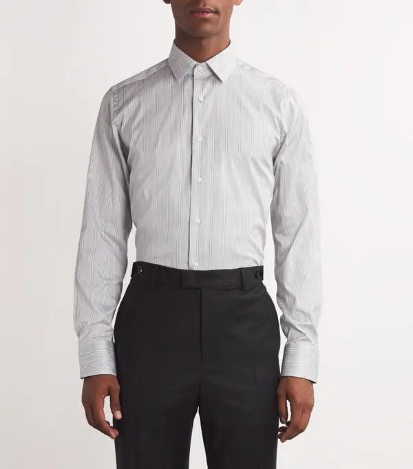 Canali Cotton Striped Shirt