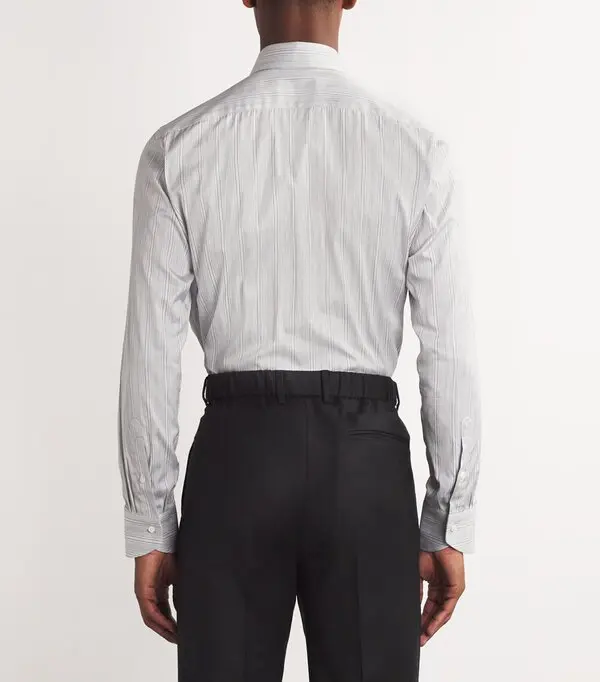 Canali Cotton Striped Shirt