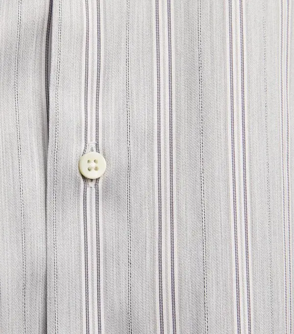 Canali Cotton Striped Shirt