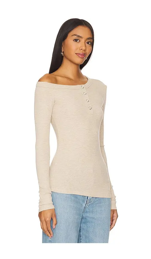 THE LINE BY K Harley Top - Beige Melange