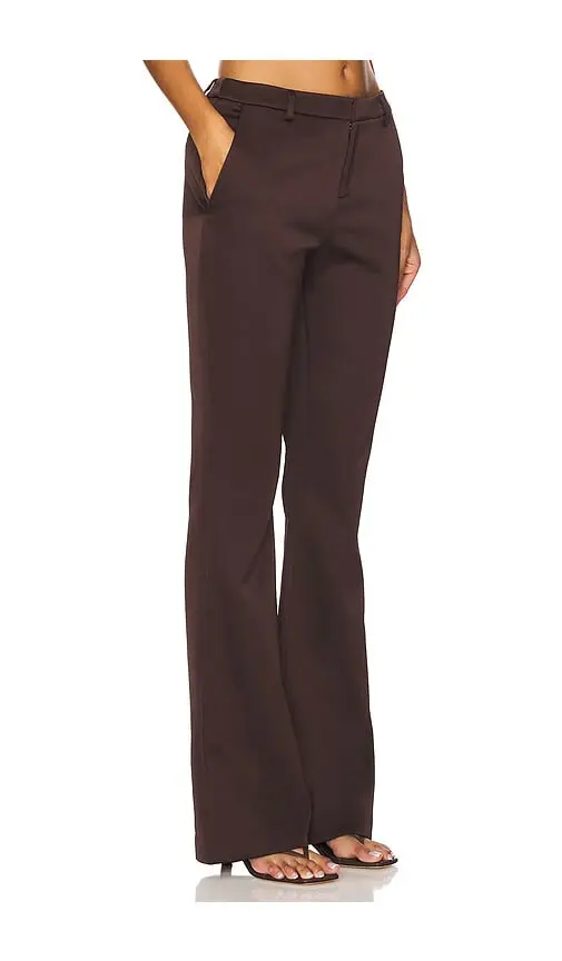 SEROYA Elvira Heavy Satin Flare Trouser