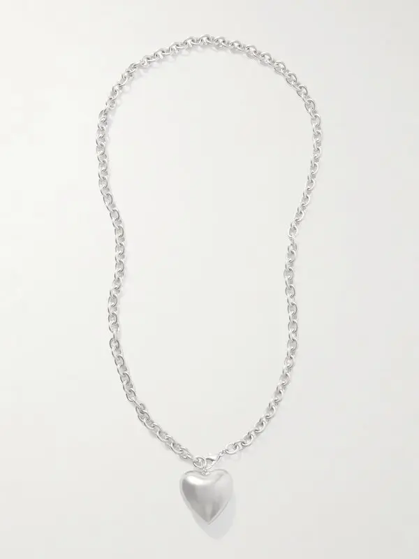 ROXANNE ASSOULIN The Puffy Heart Necklace - Silver