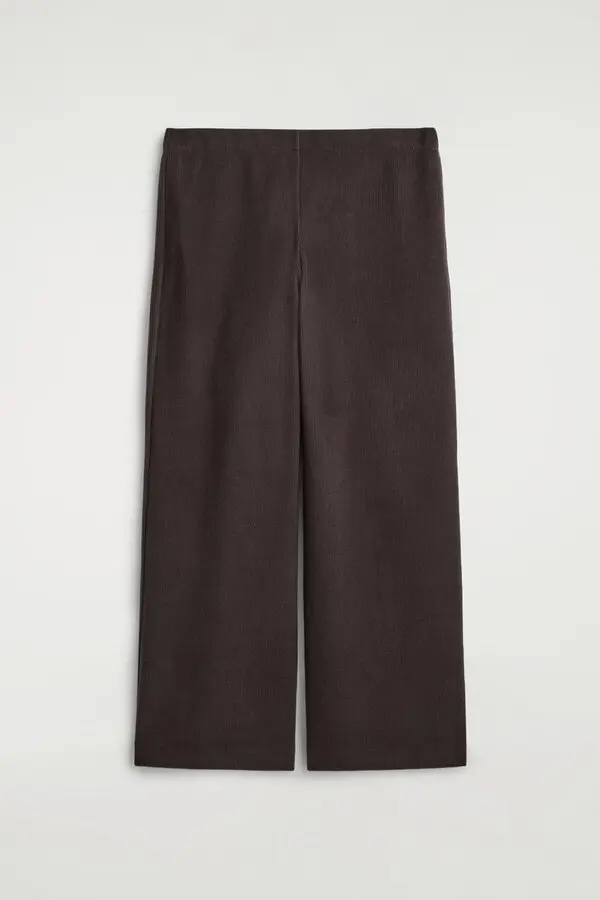 Cos Corduroy Wide-leg Trousers - Brown