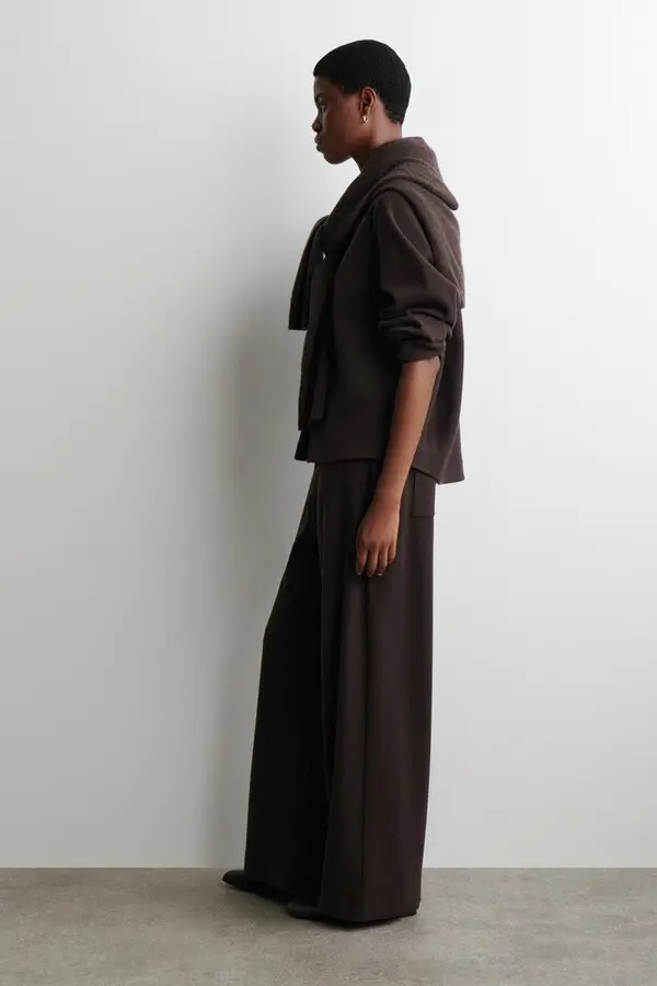 Cos Corduroy Wide-leg Trousers - Brown
