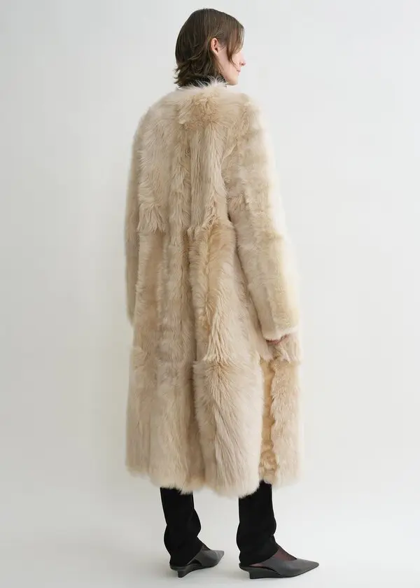TOTEME Shearling Coat - Creme