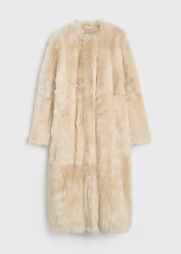 TOTEME Shearling Coat - Creme