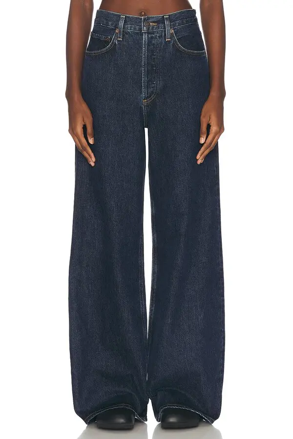 AGOLDE Dame High Rise Wide Leg Jeans