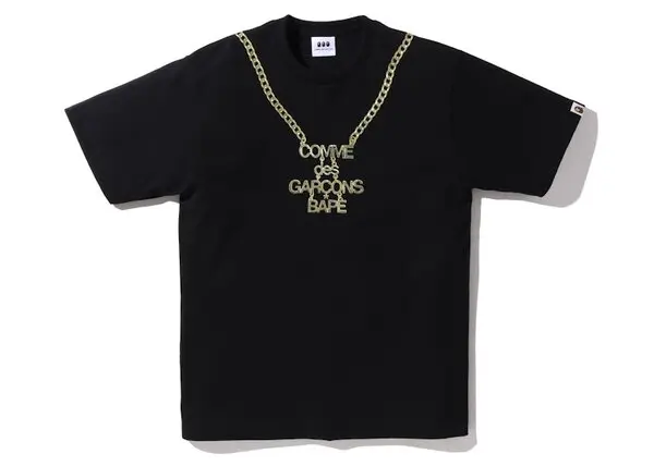 A BATHING APE X Comme Des Garcons Osaka 2 Tee Shirt - Black