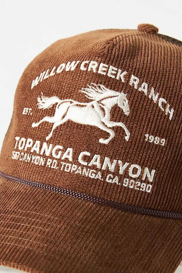 Anthropologie Malibu Farms Coney Island Picnic Corduroy Trucker Hat | NWT Coney Island Picnic Corduroy Trucker Hat | Anthropologie UK main image 4