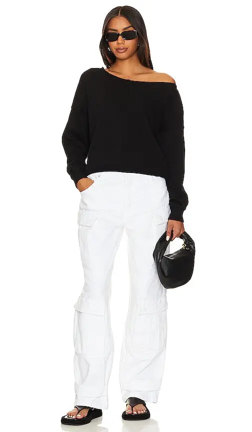 BOBI Off-the-shoulder Crewneck