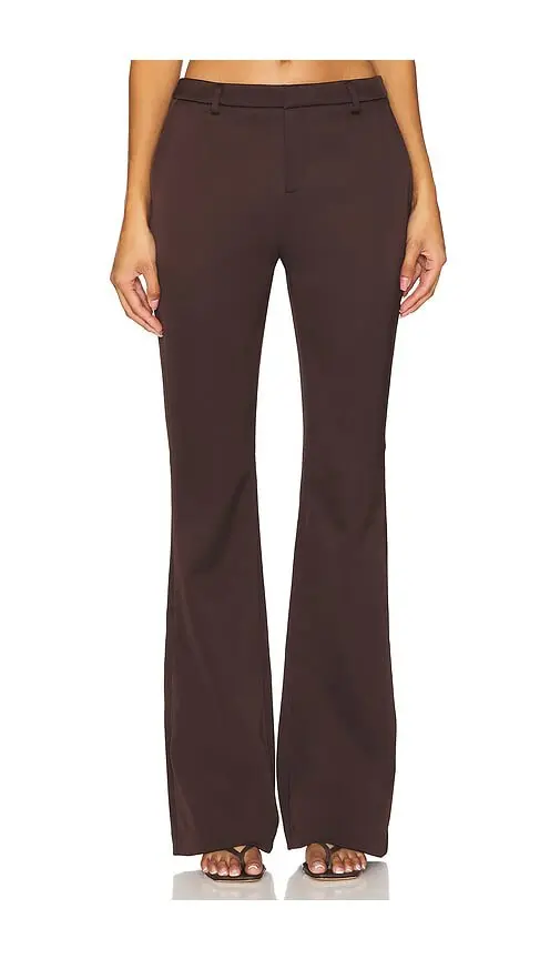 SEROYA Elvira Heavy Satin Flare Trouser