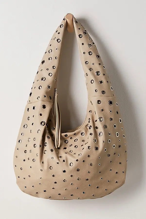 Free People Embellished Vegan Leather Carryall Bag