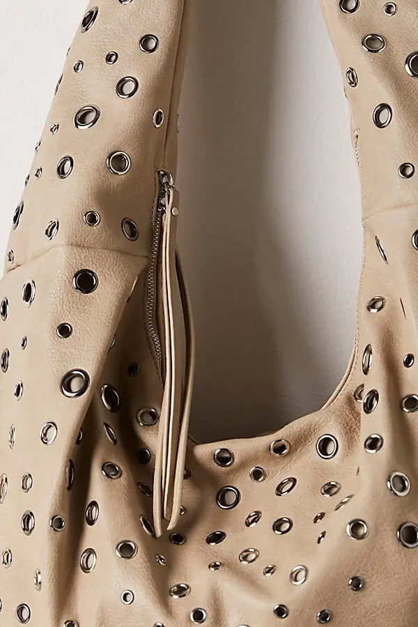 Free People Embellished Vegan Leather Carryall Bag