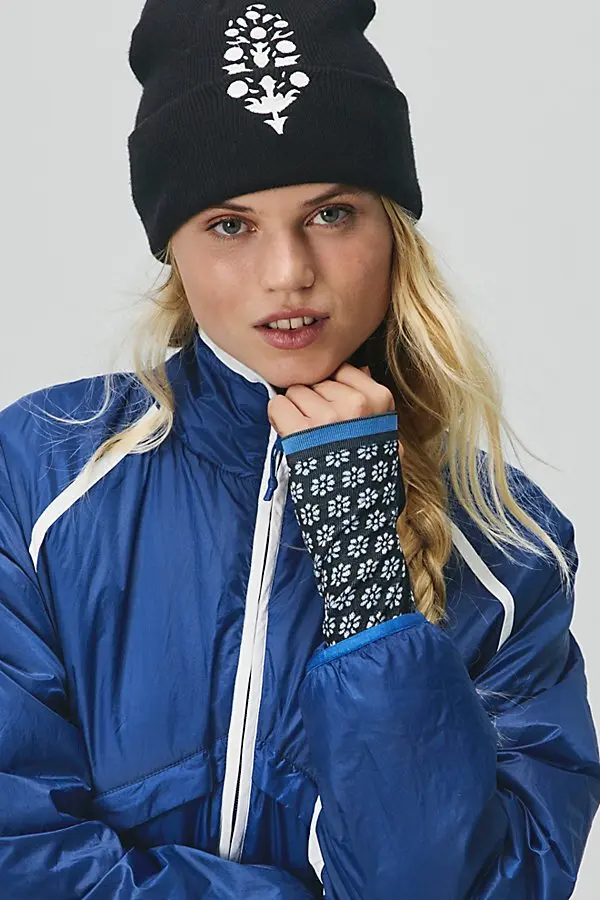Free People Iconic Buti Beanie In Black/White - 48% Off  display picture 2
