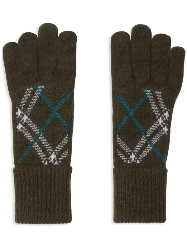 Burberry Nova Check Gloves - Brown