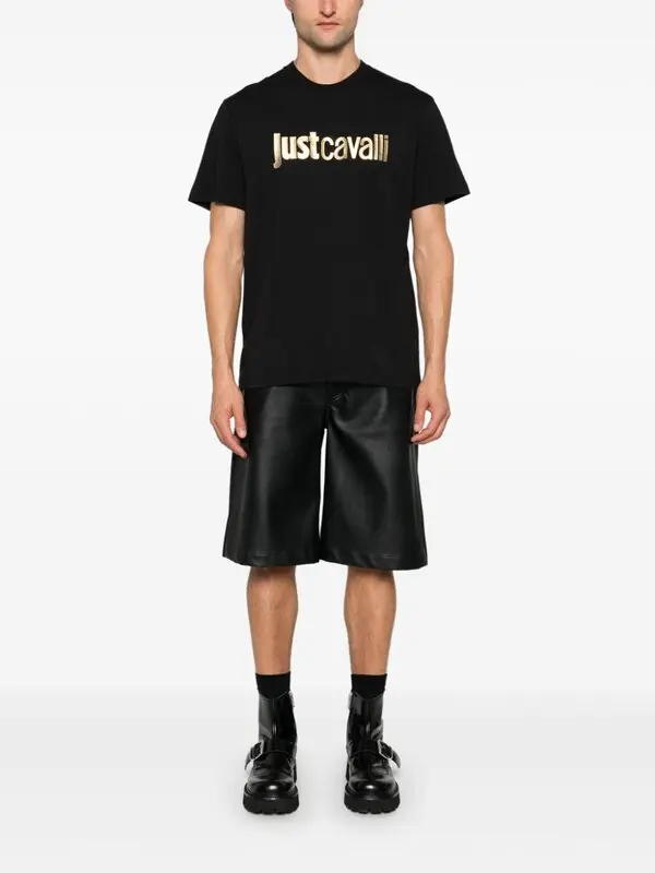 Just Cavalli Logo-print T-shirt - Black