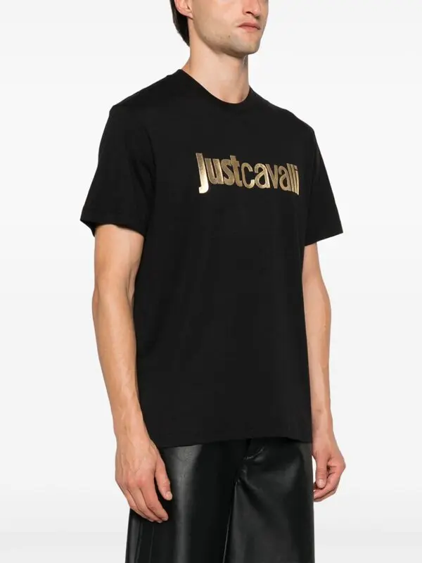Just Cavalli Logo-print T-shirt - Black