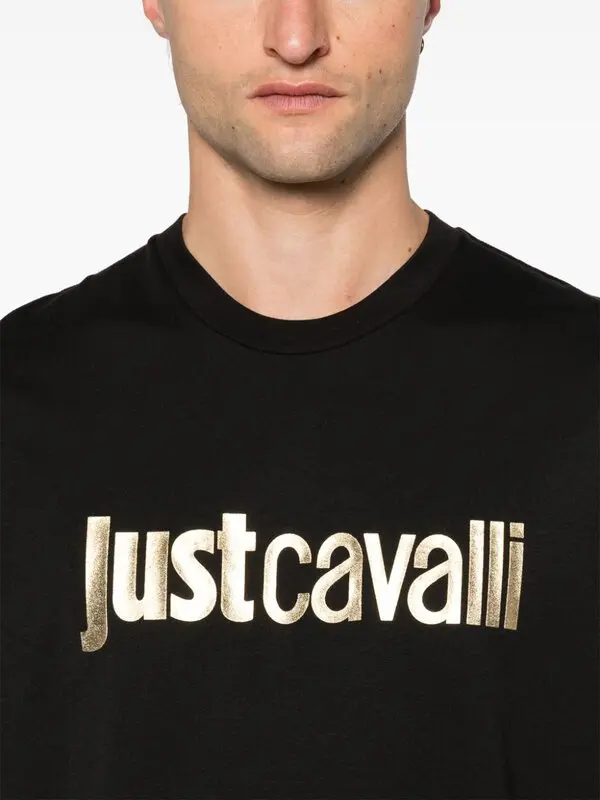 Just Cavalli Logo-print T-shirt - Black
