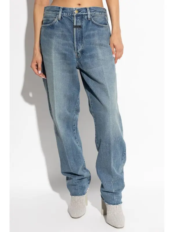 Fear Of God Logo Straight-leg Jeans
