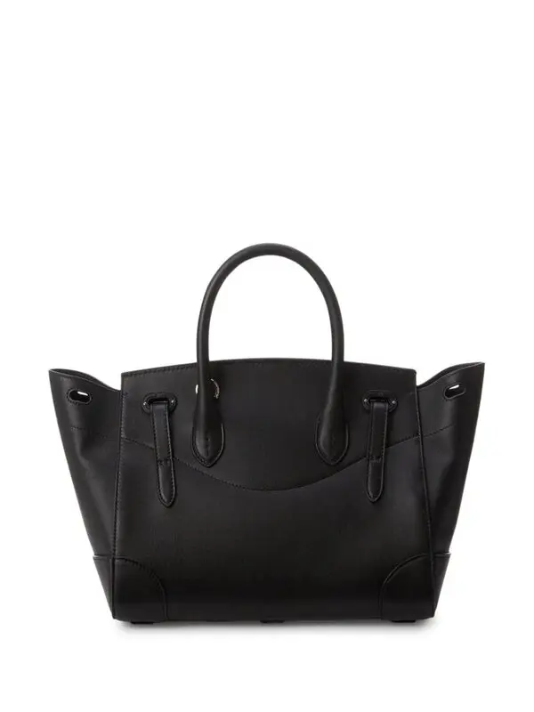 Ralph Lauren Ricky Leather Tote - Black | Editorialist