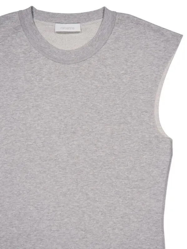 Rabanne Chain-detail T-shirt - Grey