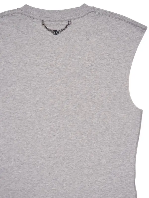 Rabanne Chain-detail T-shirt - Grey