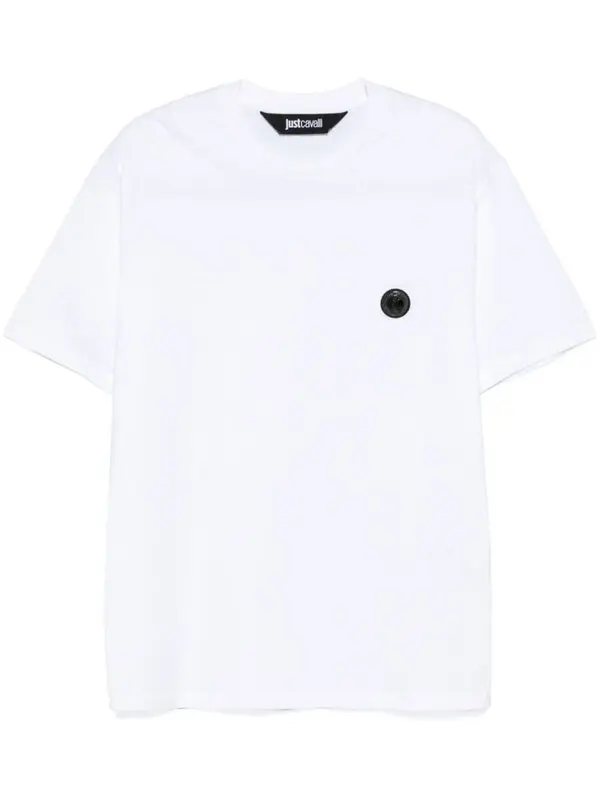 Just Cavalli Logo-plaque T-shirt - White