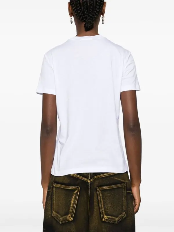 Just Cavalli Logo-embroidered T-shirt