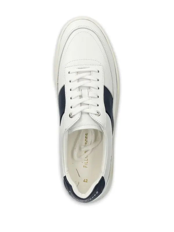 Filling Pieces Leather Sneakers - White