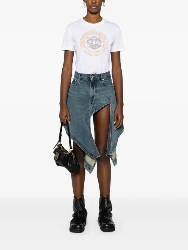 Just Cavalli Tiger Head Studded T-shirt