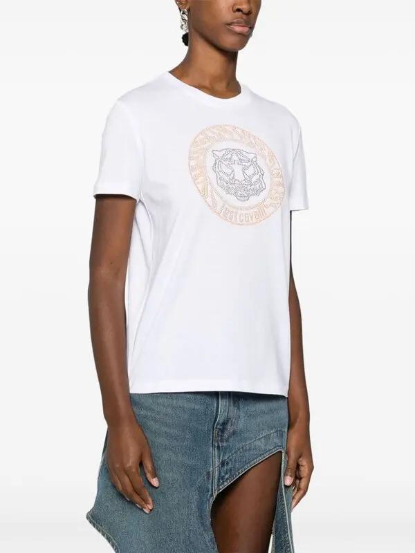Just Cavalli Tiger Head Studded T-shirt
