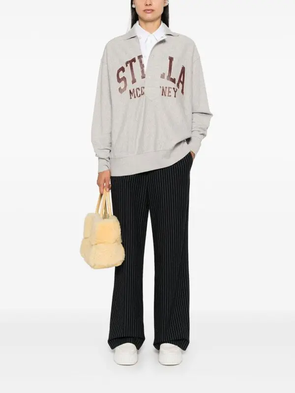 Stella McCartney Varsity Logo Polo Top