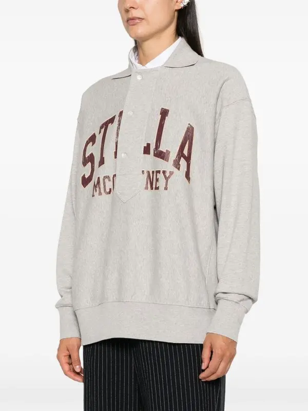 Stella McCartney Varsity Logo Polo Top