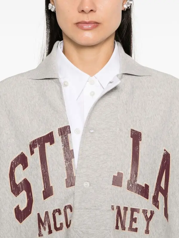 Stella McCartney Varsity Logo Polo Top
