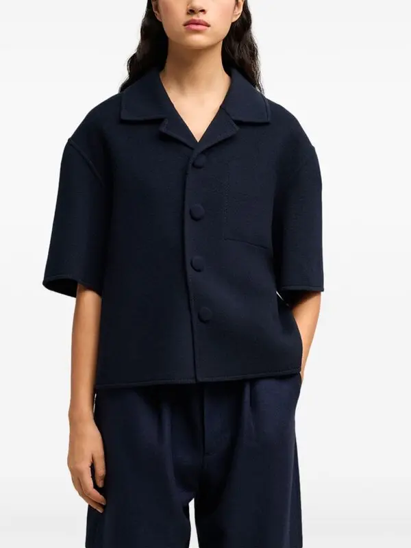 Ami Camp-collar Jacket - Blue