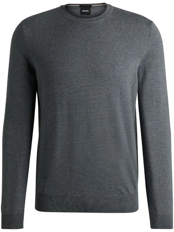 BOSS Crew Neck Jumper - Grey