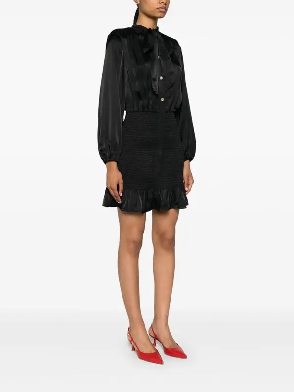 Maje Smocked Mini Dress