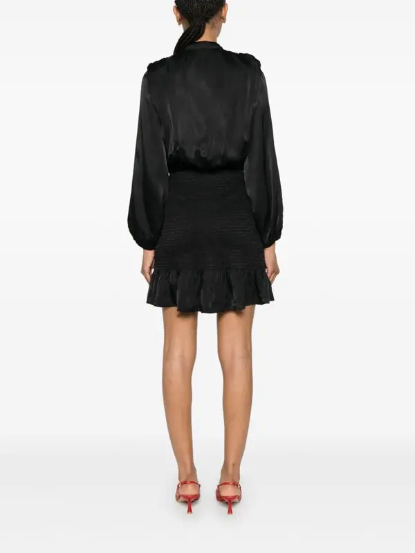 Maje Smocked Mini Dress