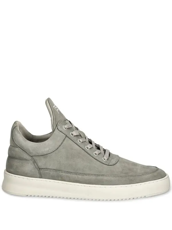 Filling Pieces Leather Low Top Sneakers - Grey