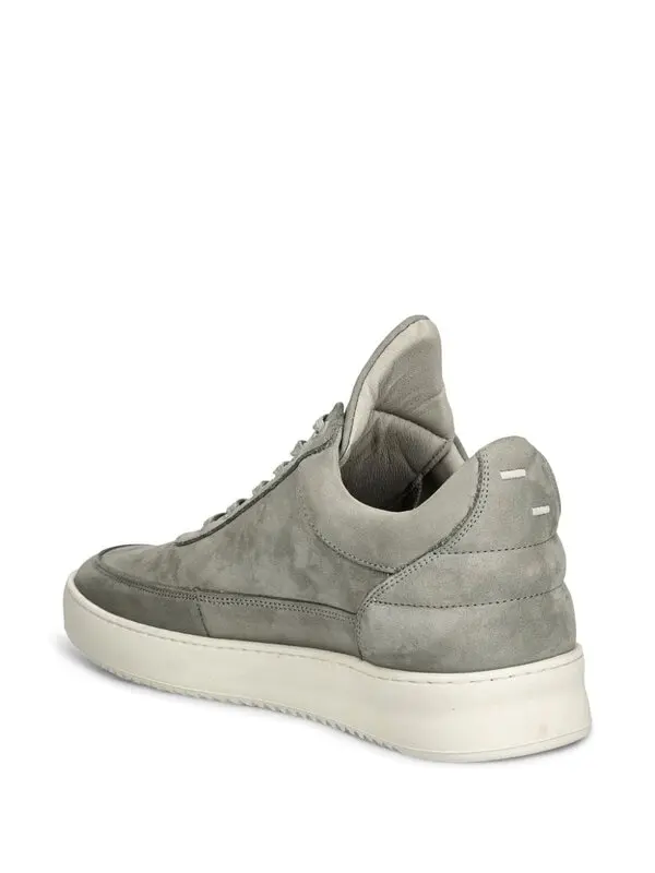 Filling Pieces Leather Low Top Sneakers - Grey
