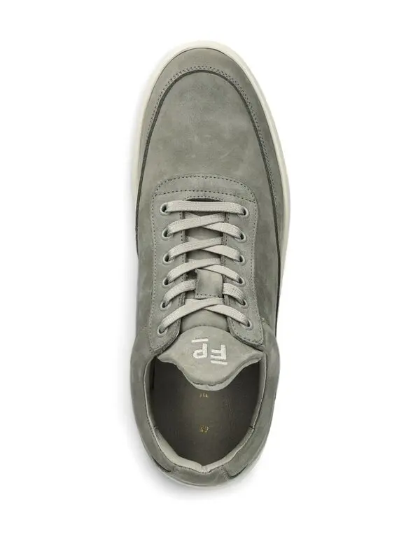 Filling Pieces Leather Low Top Sneakers - Grey