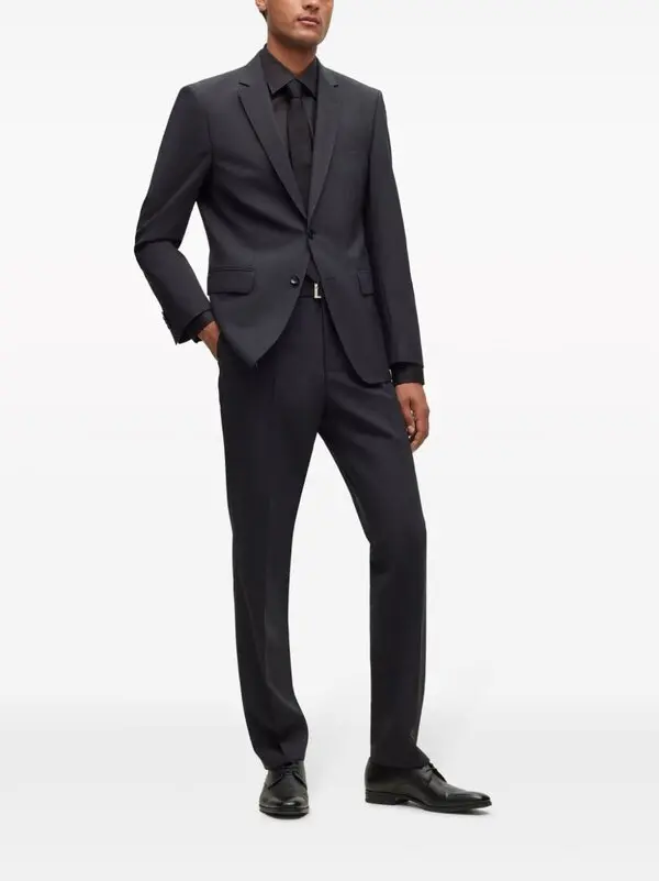 BOSS Long-sleeve Cotton Shirt - Black