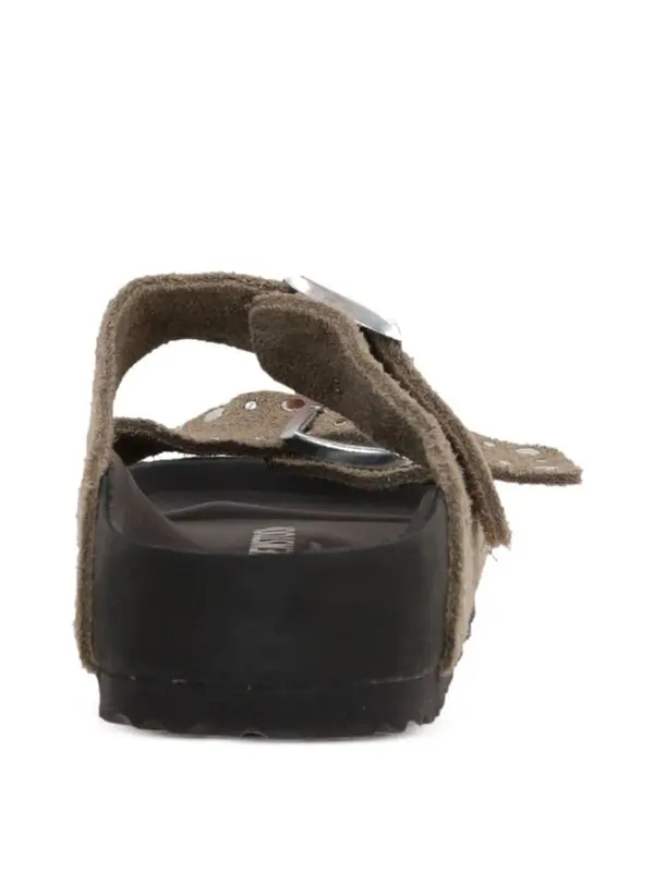 BIRKENSTOCK Arizona Suede Slide Sandals - Neutrals