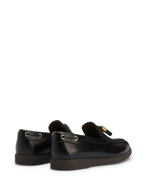 GIUSEPPE ZANOTTI Maui Tassels Slip-on Loafers - Black