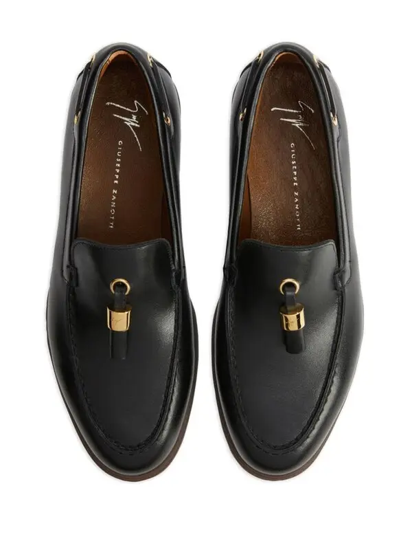 GIUSEPPE ZANOTTI Maui Tassels Slip-on Loafers - Black