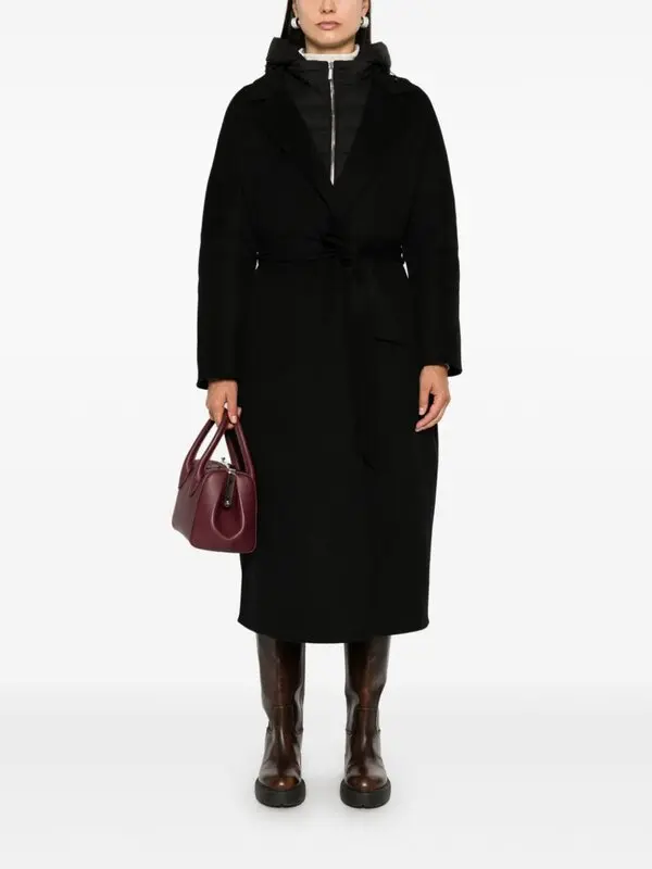 MOORER Olivie Mid-length Coat - Black